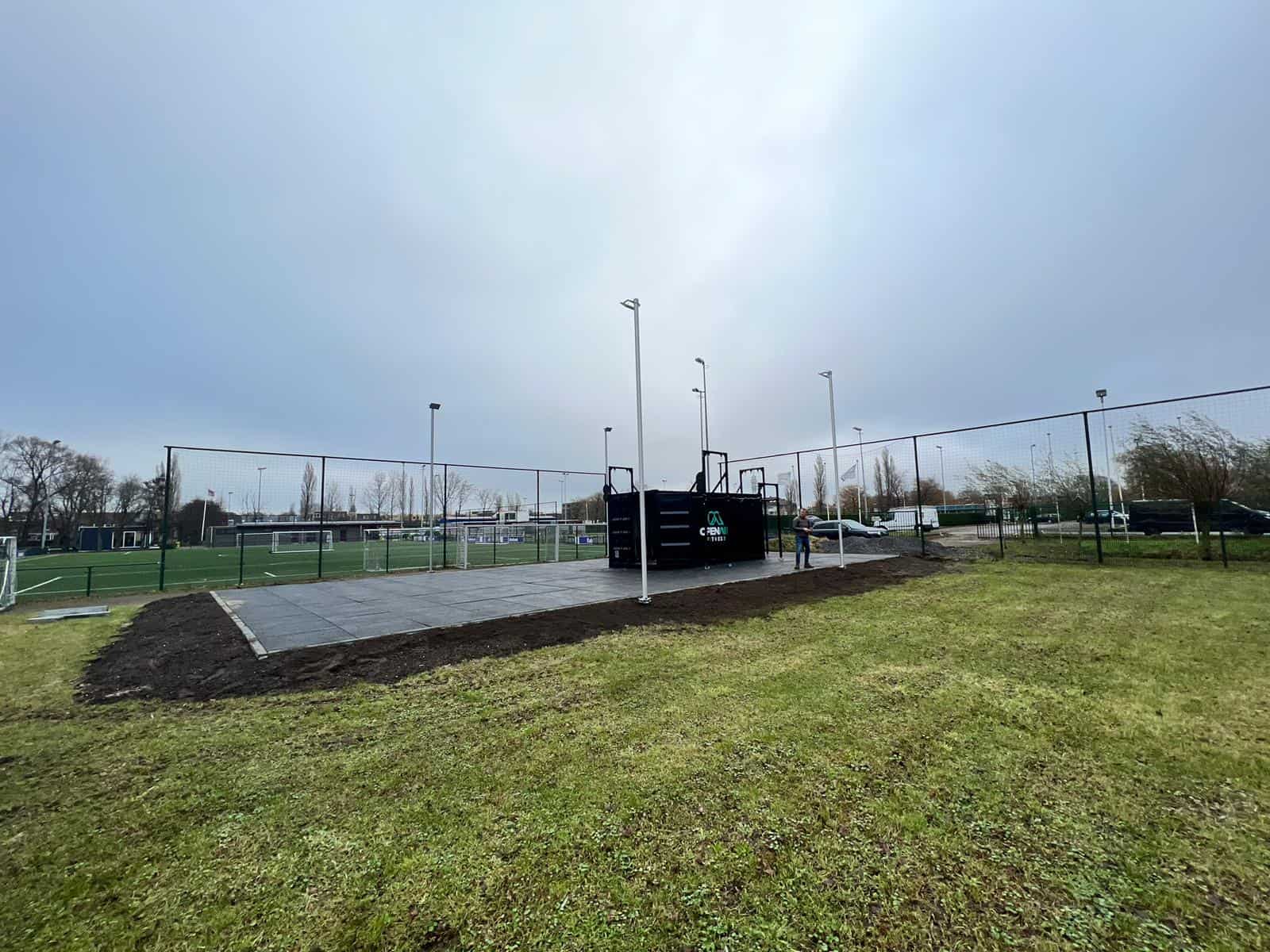 Terrein lichtmast - 8 meter – Standaard met kantelanker – Cowi